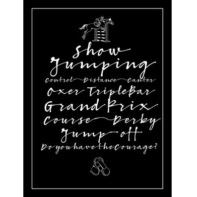 Poster SHOW JUMPING | Formad av Eva Lind